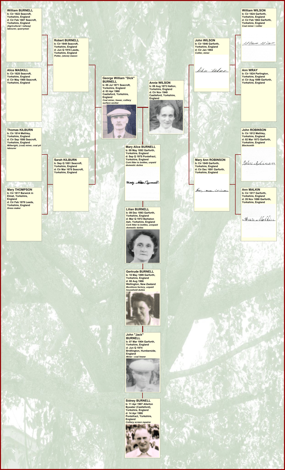 Burnell-Wilson Family Tree – New Zealand Family History Search